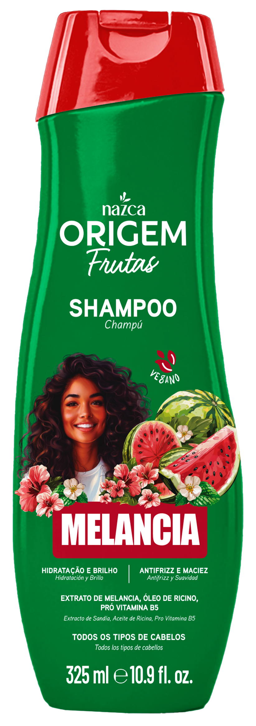 Shampoo Origem Frutas Melancia 325ml | Farmácias Nissei