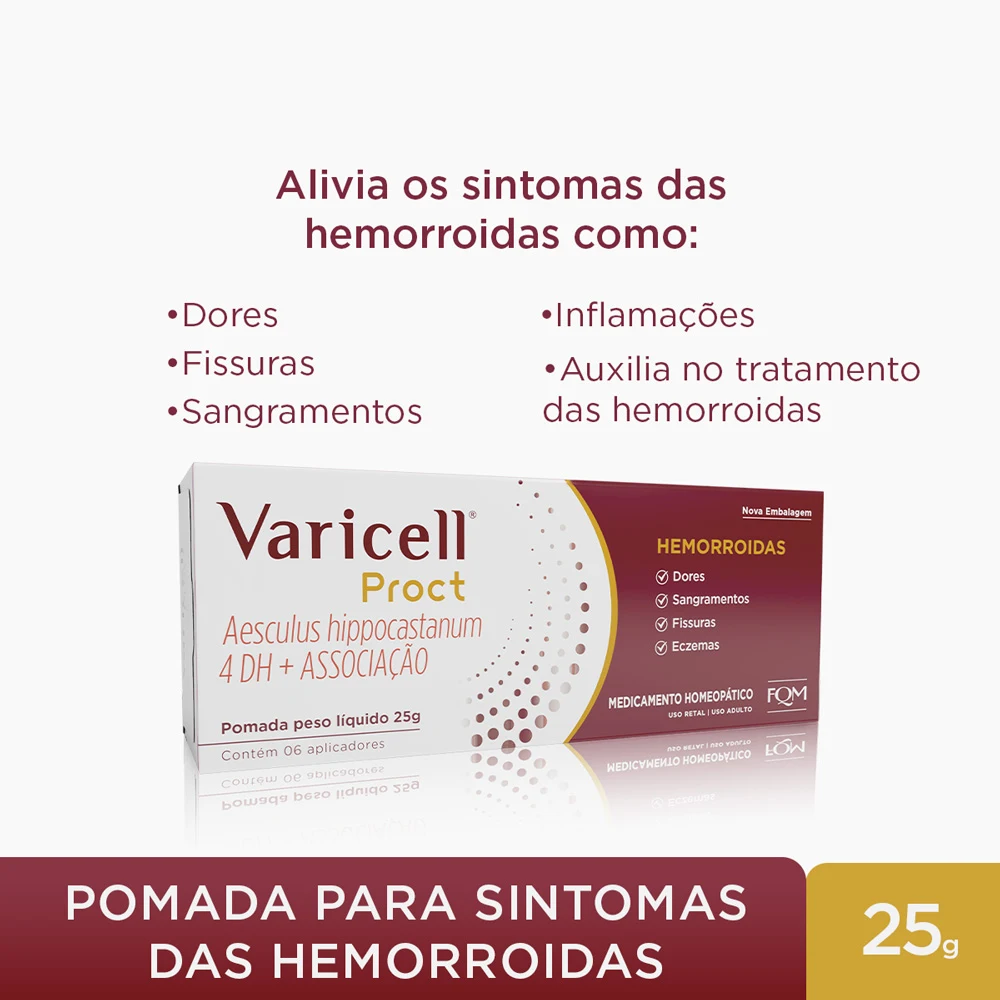 Varicell Proct Pomada para Hemorroida 25g