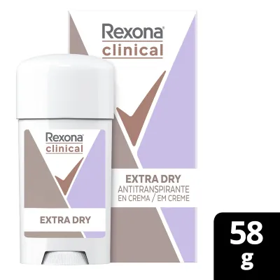 Desodorante Rexona Clinical Stick Extra Dry 58g | Farmácias Nissei