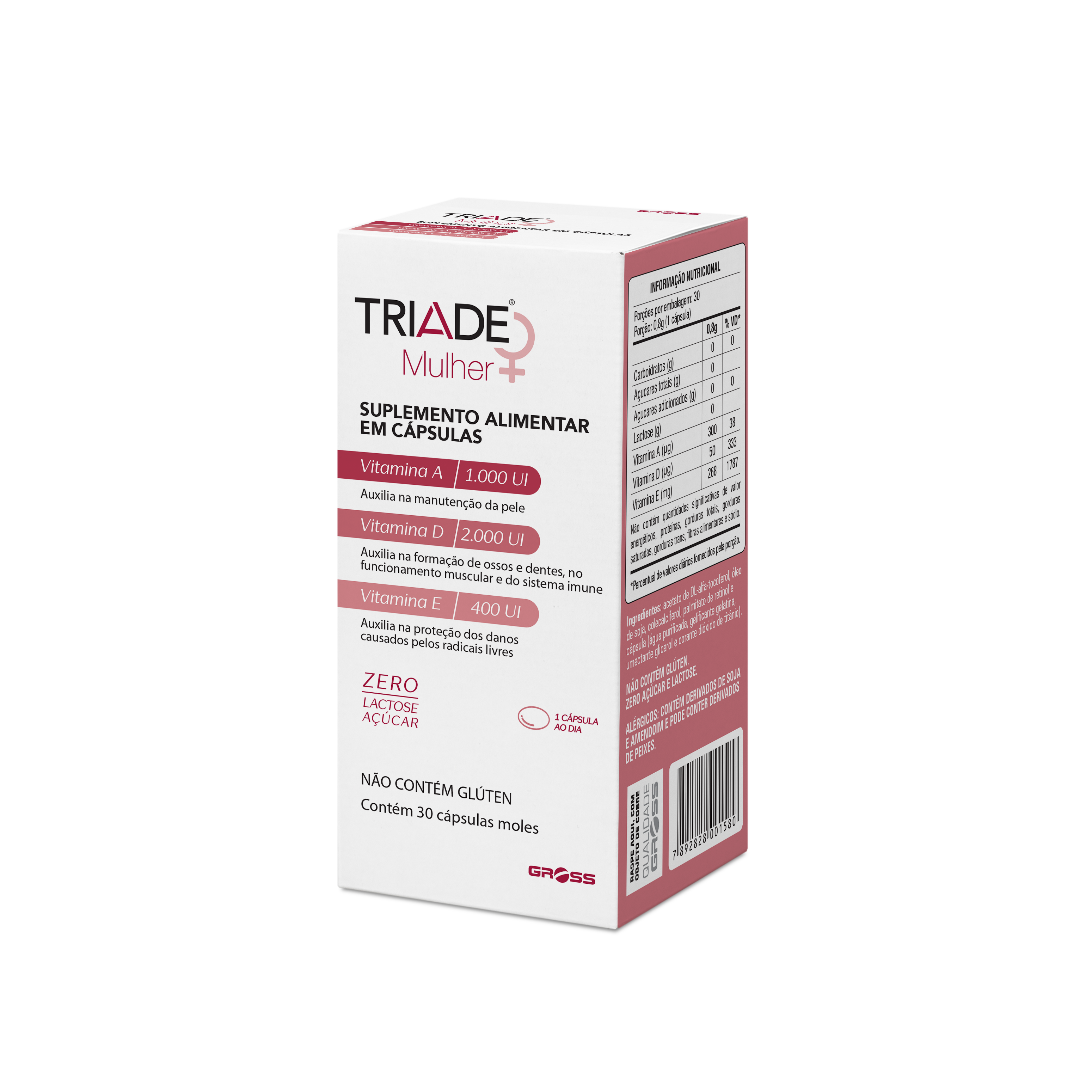 Polivitamínico Triade Mulher 30 Cápsulas | Farmácias Nissei