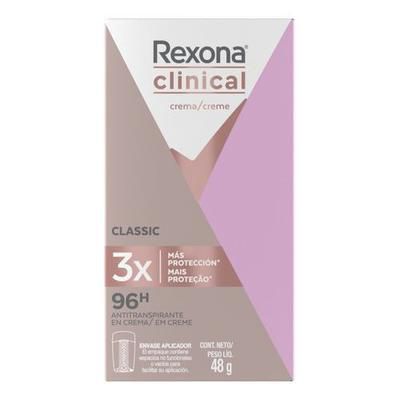 Desodorante Antitranspirante Rexona Clinical Classic 48g | Farmácias Nissei