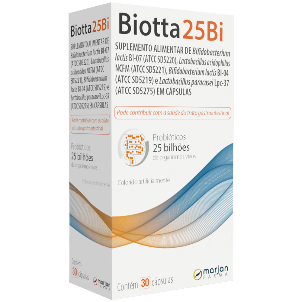 Suplemento Alimentar Biotta 25 Bi 30 Cápsulas | Farmácias Nissei