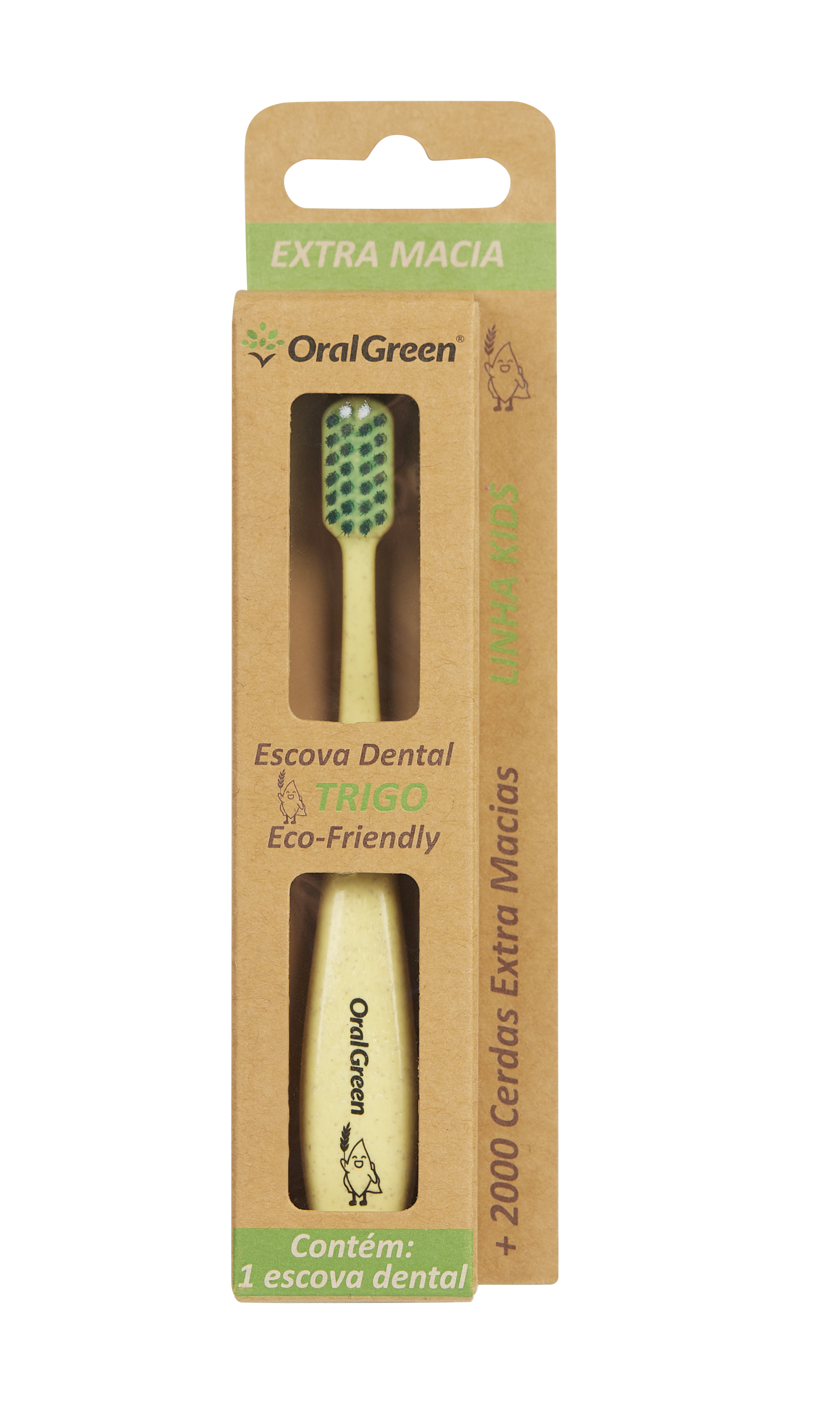 Escova Oral Green Infantil Amarela Com 1 Unidade | Farmácias Nissei