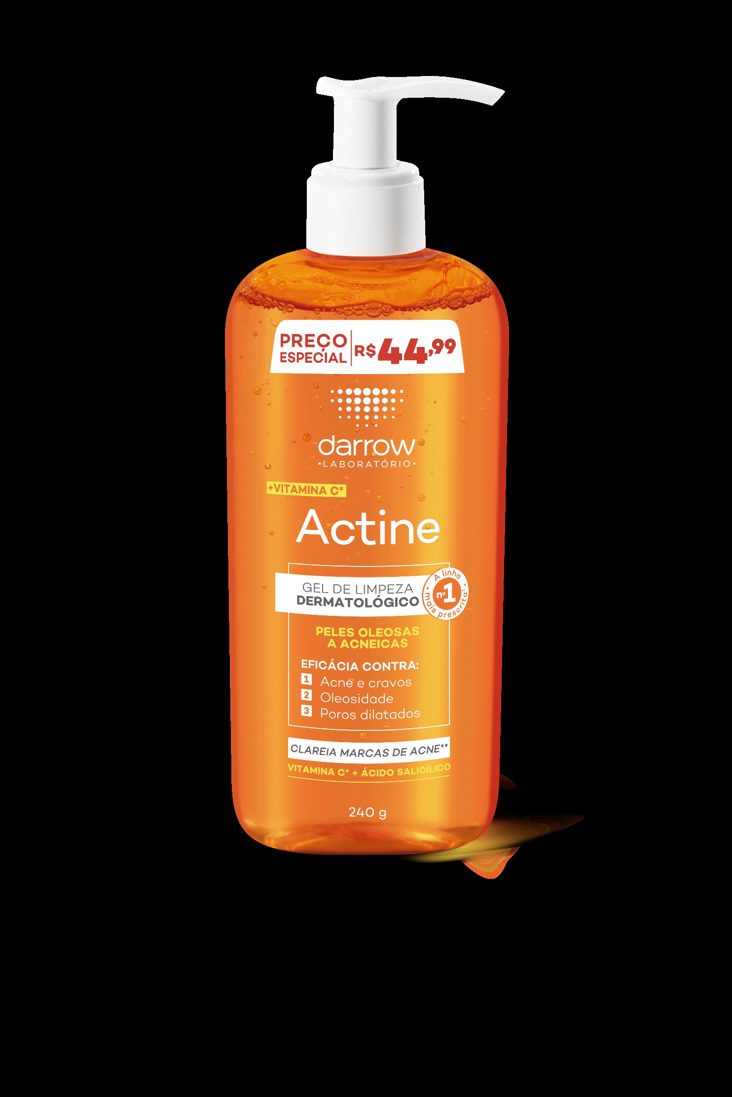Gel de Limpeza Darrow Actine Dermatológico Vitamina C e Ácido ...