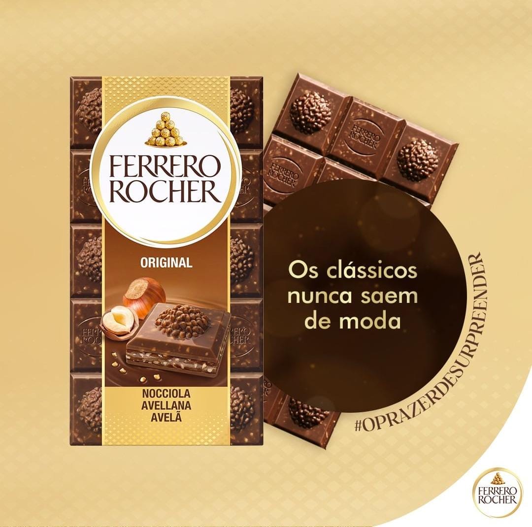 Chocolate Ferrero Rocher Tablete Dark 90g | Farmácias Nissei