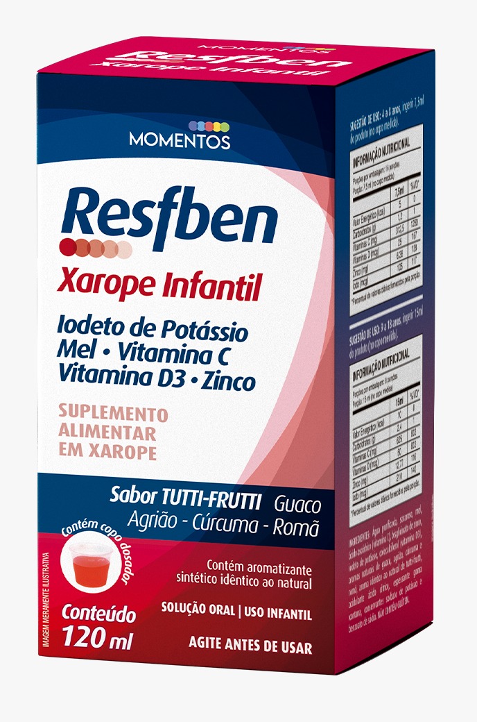 Resfben Xarope Infantil Tutti-Frutti 120ml | Farmácias Nissei