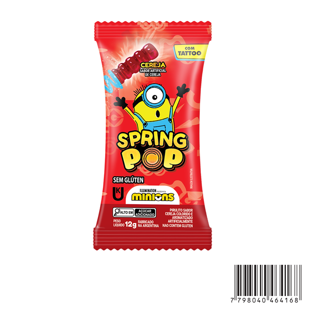 PIRULITO SPRING POP MINIONS 12G | Farmácias Nissei