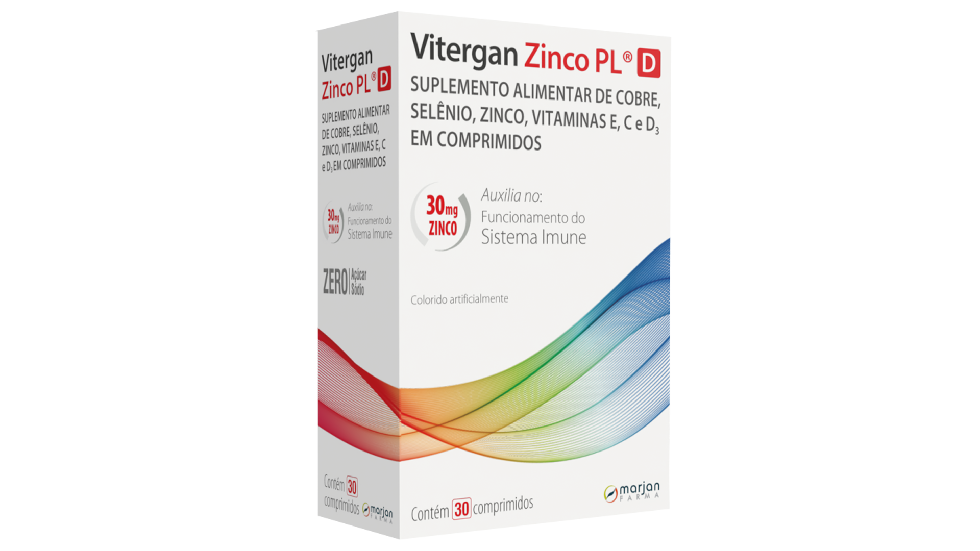 Vitergan Zinco Plus D 30 Comprimidos | Farmácias Nissei