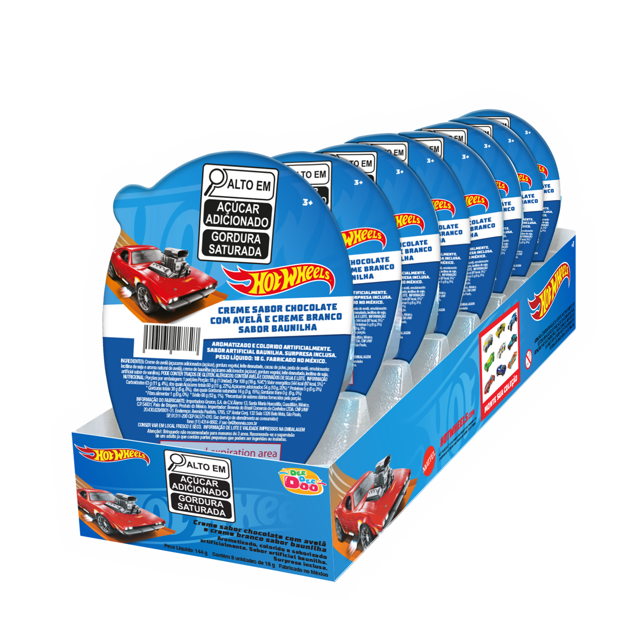 Ovo Creme Hot Wheels 18g